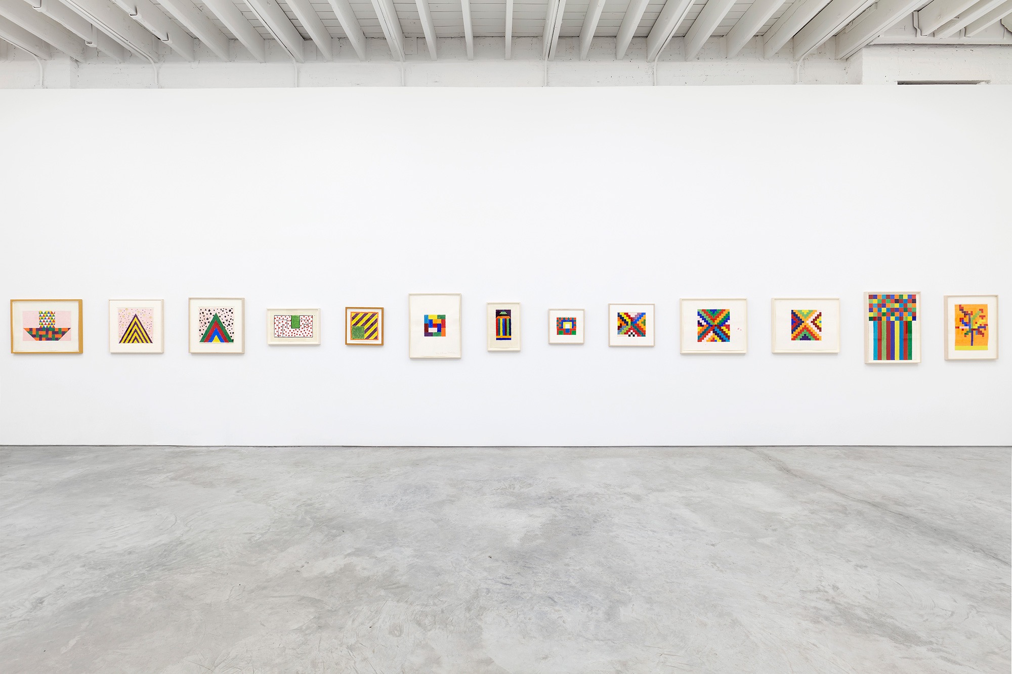 Peter Halley, Boats Crosses Trees Figures — KARMA